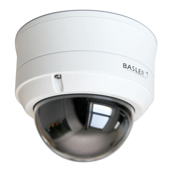 BASLER IP FIXED DOME CAMERA USER MANUAL Pdf Download | ManualsLib