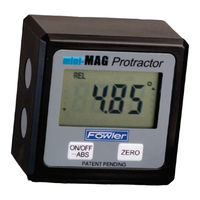 FOWLER MINI-MAG PROTRACTOR OPERATING INSTRUCTIONS AND PARTS MANUAL Pdf ...