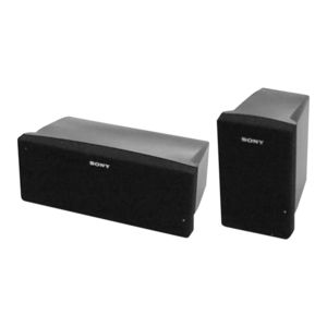 Sony SS-MSP75 Satellite Speakers Manuals