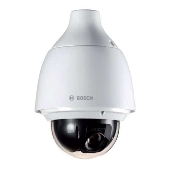 BOSCH AUTODOME IP STARLIGHT 5000I USER MANUAL Pdf Download | ManualsLib