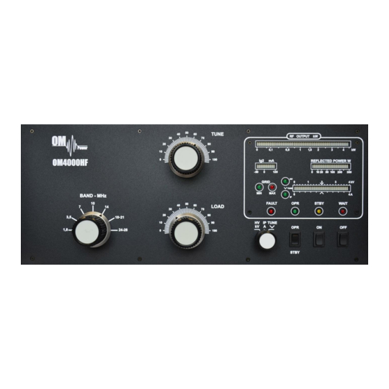 OM POWER OM4000 HF INSTRUCTION MANUAL Pdf Download | ManualsLib