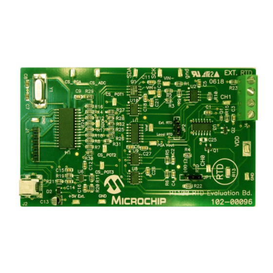 MICROCHIP TECHNOLOGY PT100 RTD USER MANUAL Pdf Download | ManualsLib