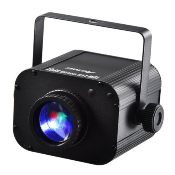 ACME LED-PS10D RGBW USER MANUAL Pdf Download | ManualsLib