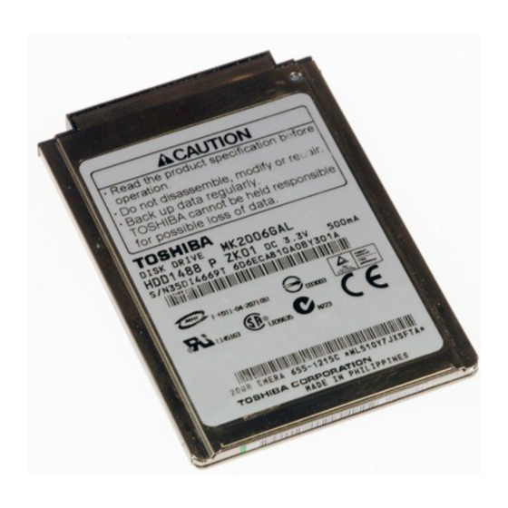 TOSHIBA HDD1488 USER MANUAL Pdf Download | ManualsLib