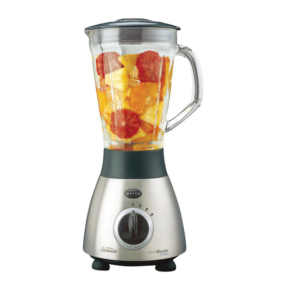 SUNBEAM MULTIBLENDER PLATINUM PB7610 INSTRUCTION/RECIPE BOOKLET Pdf ...
