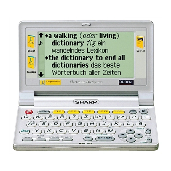 SHARP PW-E420 OPERATION MANUAL Pdf Download | ManualsLib