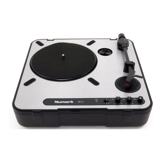 NUMARK PT01USB QUICK START OWNER'S MANUAL Pdf Download | ManualsLib