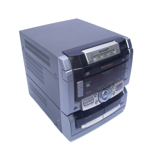 SHARP CD-C471 W SERVICE MANUAL Pdf Download | ManualsLib