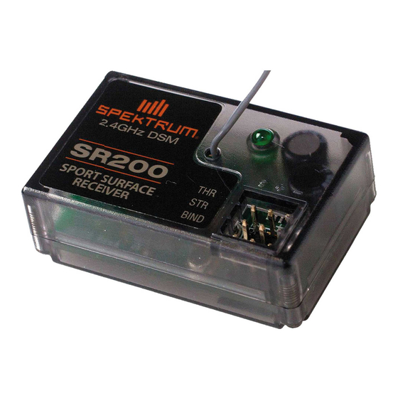 SPEKTRUM SR200 INSTRUCTION MANUAL Pdf Download | ManualsLib