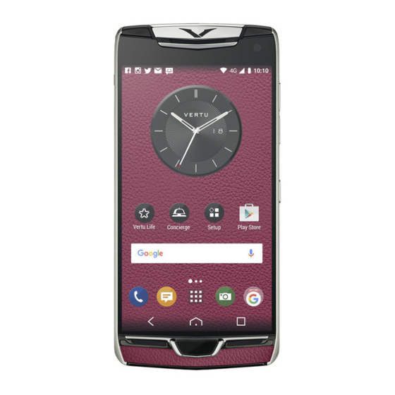 VERTU CONSTELLATION USER MANUAL Pdf Download | ManualsLib