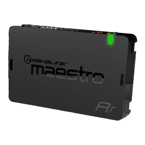 ADS IDATALINK MAESTRO RR CH1 OWNER'S MANUAL Pdf Download | ManualsLib