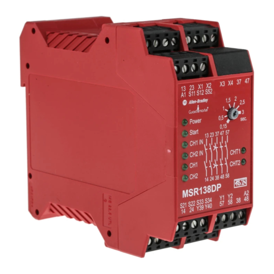 ROCKWELL AUTOMATION ALLEN-BRADLEY MINOTAUR MSR138DP INSTALLATION ...
