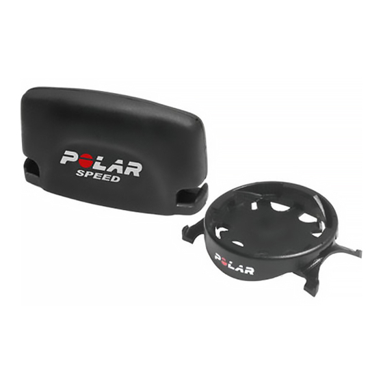 POLAR ELECTRO SPEED SENSOR USER MANUAL Pdf Download | ManualsLib