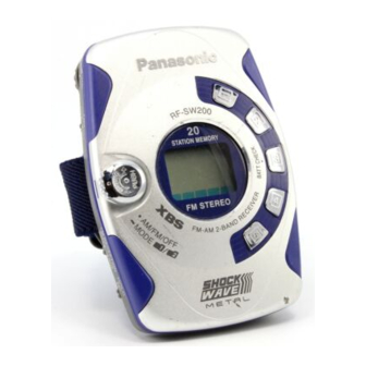 PANASONIC RF-SW200 OPERATING INSTRUCTIONS Pdf Download | ManualsLib