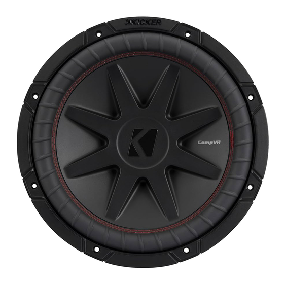 KICKER COMPVR SERIES OWNER'S MANUAL Pdf Download | ManualsLib