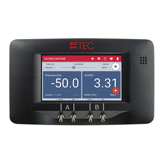 TEC DG-1000 QUICK MANUAL Pdf Download | ManualsLib