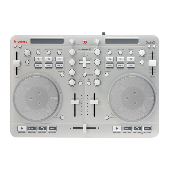 Vestax Spin 2 Manuals | ManualsLib