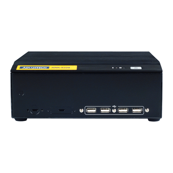 ADVANTECH ARK-6320 USER MANUAL Pdf Download | ManualsLib