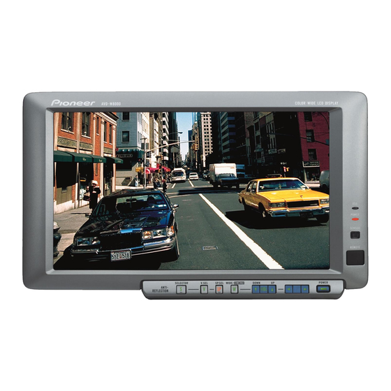 PIONEER AVD-W8000 OWNER'S MANUAL Pdf Download | ManualsLib