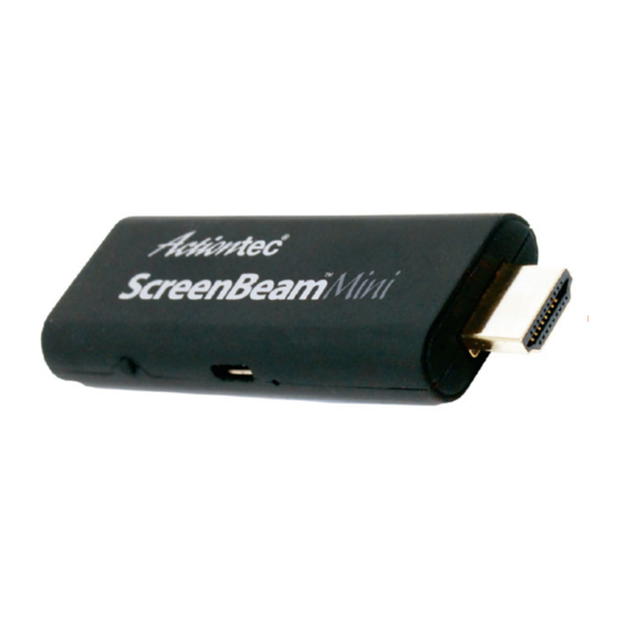 ACTIONTEC SCREENBEAM MINI SBWD50A INSTALLATION MANUAL Pdf Download | ManualsLib