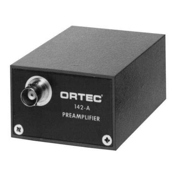 ORTEC 142A OPERATING AND SERVICE MANUAL Pdf Download | ManualsLib