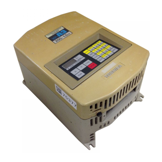 TOSHIBA TOSVERT VF-A3 INSTRUCTION MANUAL Pdf Download | ManualsLib