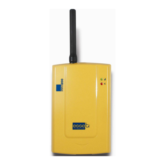 ESSE-TI GSM 200 INSTALLATION AND USER MANUAL Pdf Download | ManualsLib