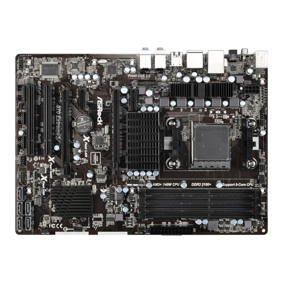 ASROCK 970 EXTREME3 USER MANUAL Pdf Download | ManualsLib