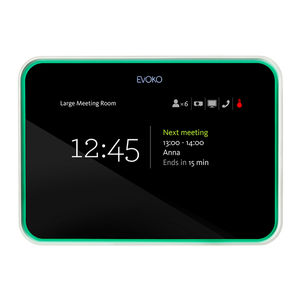 User Manuals: Evoko Room Manager Booking System