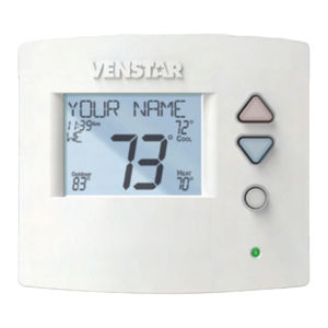 VENSTAR COMMERCIAL T4800 OWNER'S MANUAL AND INSTALLATION INSTRUCTIONS ...