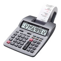 Casio HR-100TM Printing Calculator Manuals