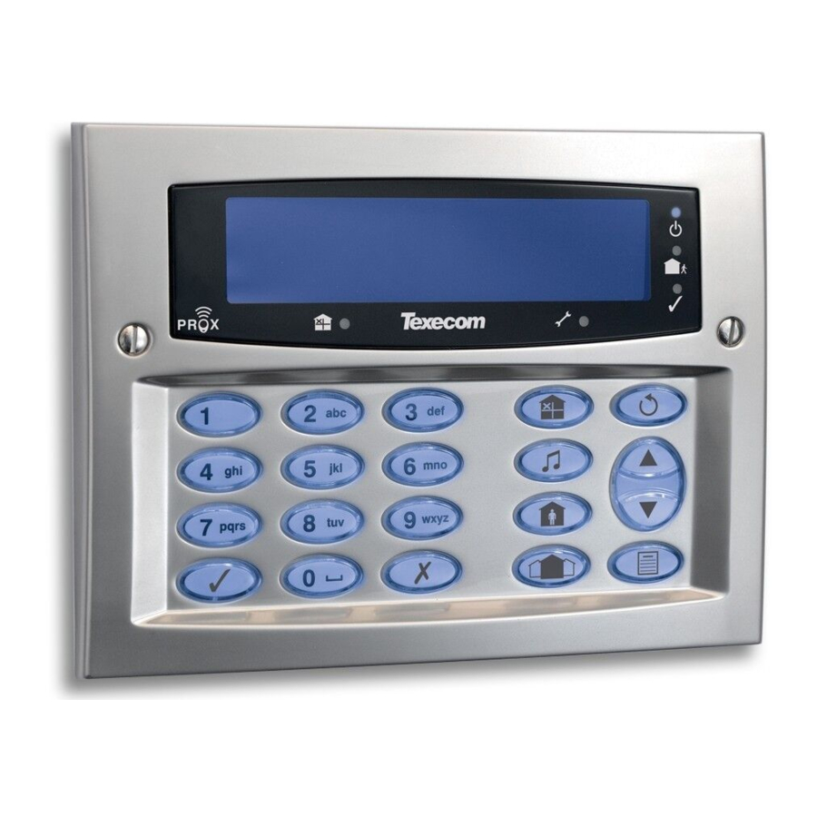 Texecom Premier Elite Series, INS556-3 Manual | ManualsLib