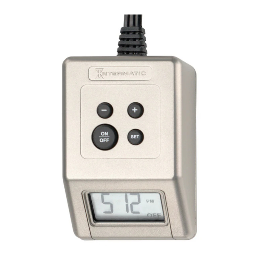 Intermatic TB121C - Digital Timer Manual | ManualsLib