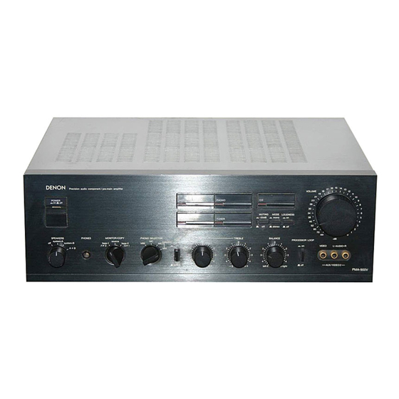 DENON PMA-900V SERVICE MANUAL Pdf Download | ManualsLib