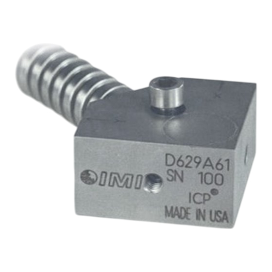 PCB PIEZOTRONICS IMI SENSORS ICP 629A61 INSTALLATION AND OPERATING ...