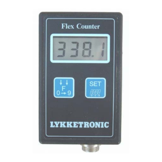 LYKKETRONIC FLEX COUNTER STANDARD INSTRUCTION MANUAL Pdf Download ...