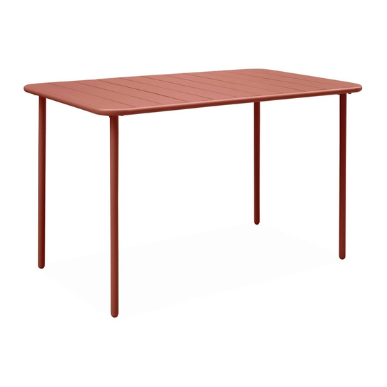 ALICE'S GARDEN AMELIA MT120X70 ASSEMBLY INSTRUCTIONS MANUAL Pdf ...