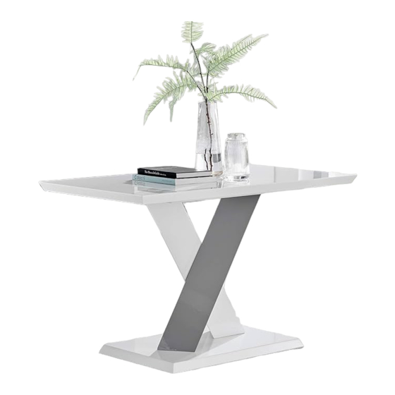 FURNITUREBOX MONZA DINING TABLE 4 ASSEMBLY MANUAL Pdf Download | ManualsLib