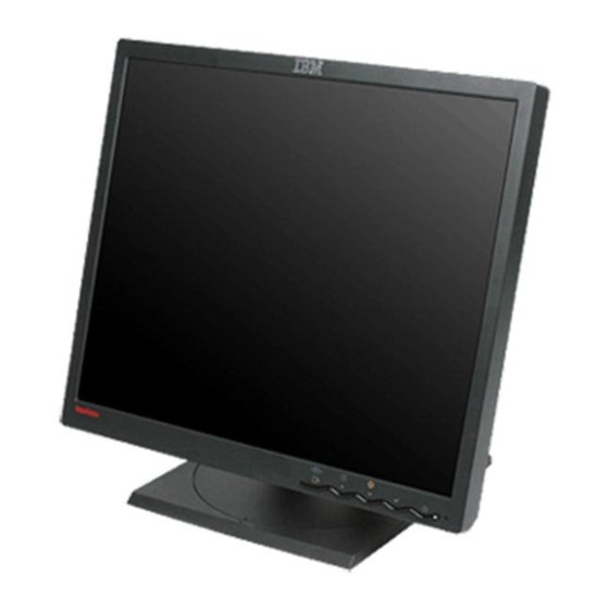 IBM THINKVISION L191P USER MANUAL Pdf Download | ManualsLib