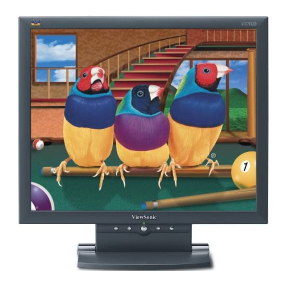 VIEWSONIC VA702-1 SERVICE MANUAL Pdf Download | ManualsLib