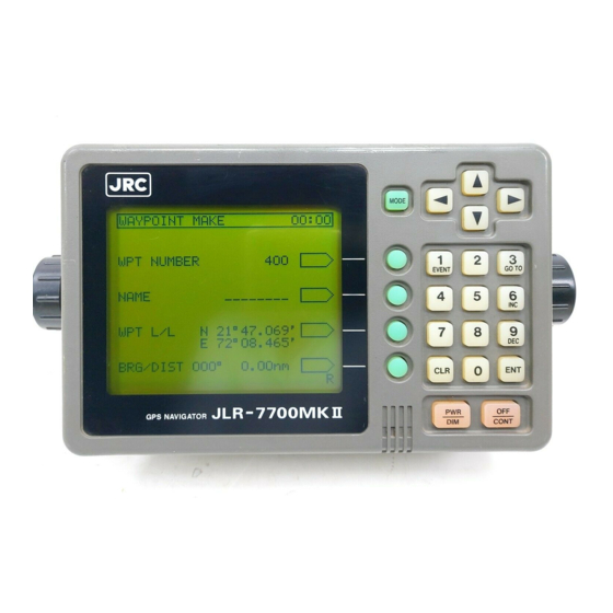 JRC JLR-7700MKII INSTRUCTION MANUAL Pdf Download | ManualsLib