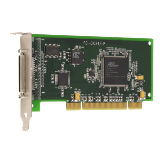 MEASUREMENT COMPUTING PCI-DIO24/LP USER MANUAL Pdf Download | ManualsLib