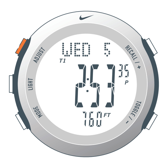 NIKE OREGON ALTI RACE INSTRUCTION MANUAL Pdf Download | ManualsLib