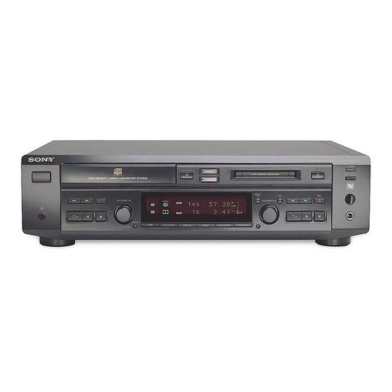 SONY MXD-D40 SERVICE MANUAL Pdf Download | ManualsLib