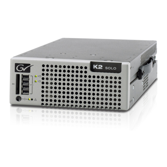 GRASS VALLEY K2 SOLO INSTALLATION INSTRUCTIONS MANUAL Pdf Download ...