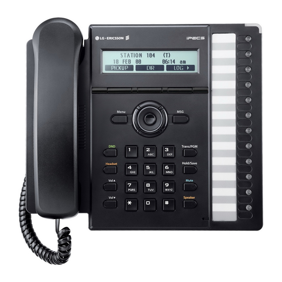 Lg Ericsson Lip 8012d User Manual Pdf Download Manualslib
