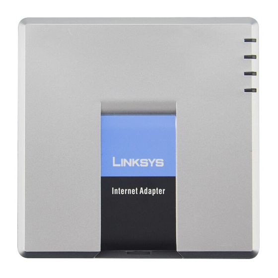 LINKSYS PAP2-T QUICK MANUAL Pdf Download | ManualsLib