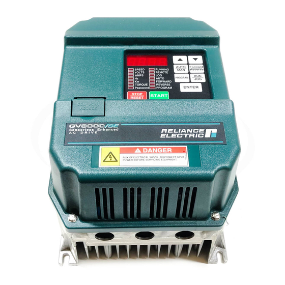 RELIANCE ELECTRIC GV3000 INSTRUCTIONS MANUAL Pdf Download | ManualsLib