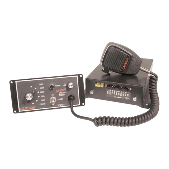 CARSON SA-430 INSTALLATION AND OPERATING INSTRUCTIONS MANUAL Pdf ...