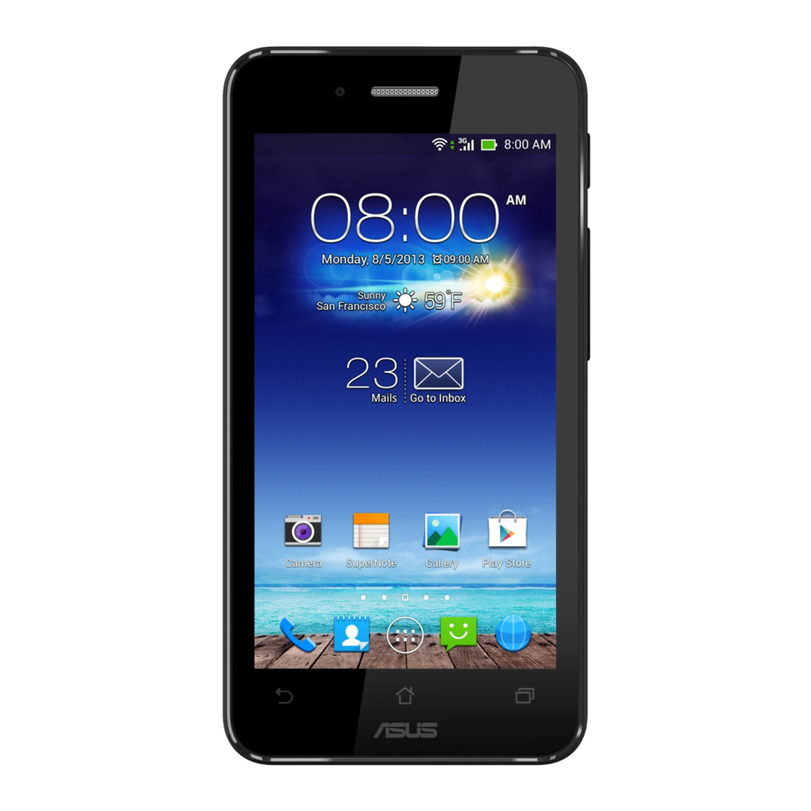 ASUS PADFONE X MINI E-MANUAL Pdf Download | ManualsLib